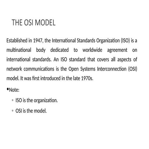 Open Systems Interconnection (OSI) modelModel.ppt