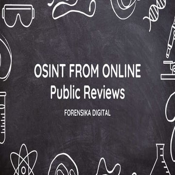 OSINT from Online Public Reviews.pptx