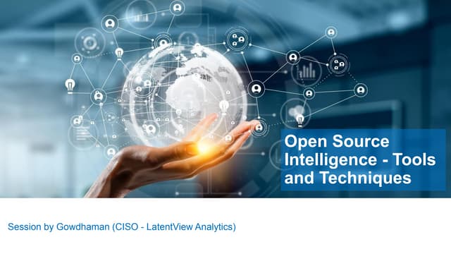 Osint {open source intelligence } | PPTX