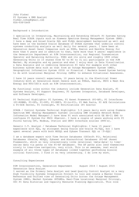 OSIsoft PI System Presentation | PPTX