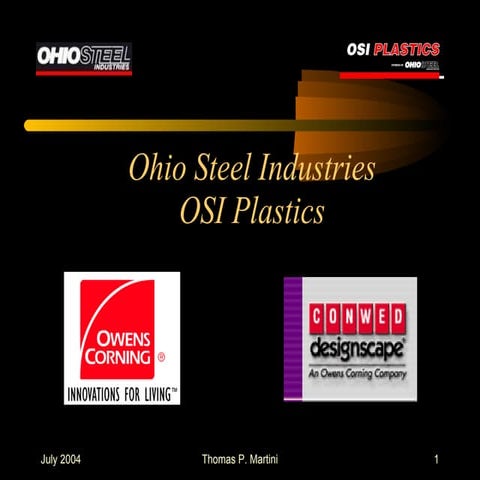 Osi Plastics Ohio Steel Industries | PPT