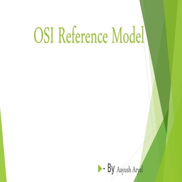 OSI Reference Model | PPTX