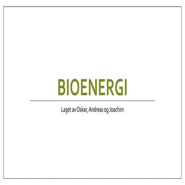 bioenergi | PPTX