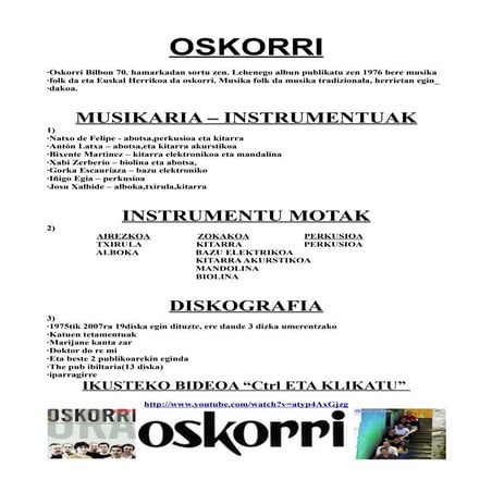 Oskorri | PDF