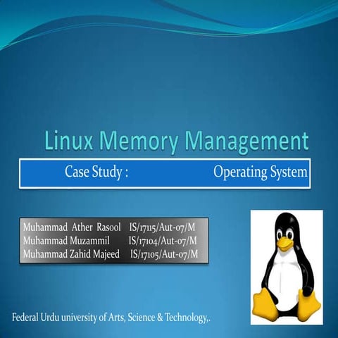 Os Linux | PPSX | Operating Systems | Computer Software and Applications