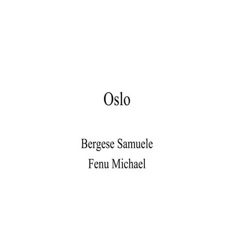 La città di Oslo | PPT