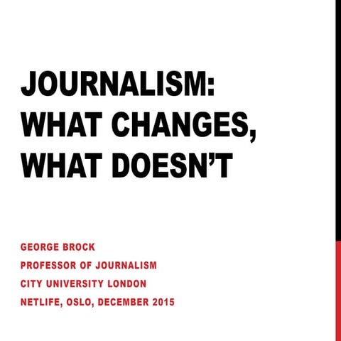 Journalism In The Digital Age | PPTX