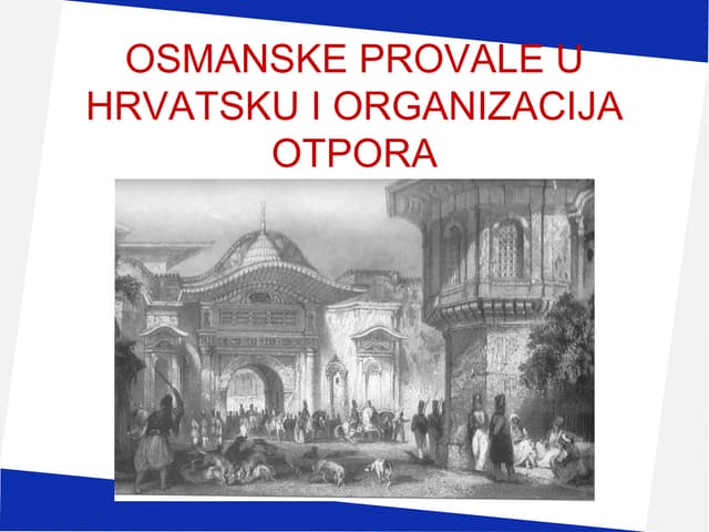 Oslobođenje od osmanlijske vlasti | PPT