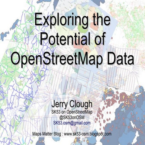 Exploring the Potential of OpenStreetMap Data | PDF