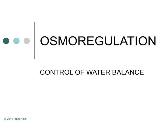 10. Osmoregulation | PPT
