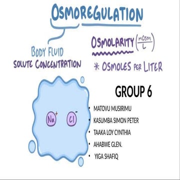 Osmoregulation | PPT
