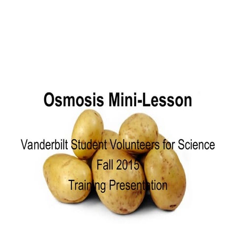 Osmosis Mini Lesson PowerPoint Presentation | PPT