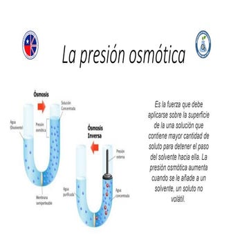 PresiónOsmóticaLas fórmulas principales utilizadas en la Presión ...