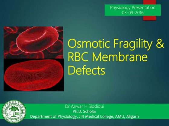 Osmotic Fragility Test | PPT