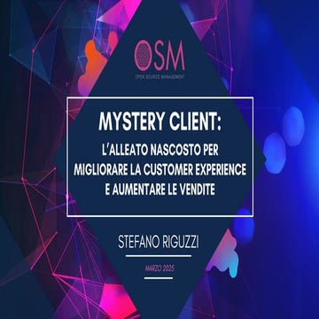 Marketing Strategico: migliorare la Customer Experience con il Mystery ...