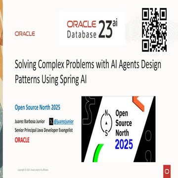Solving Complex Problems with AI Agents Design Patterns Using Spring AI ...