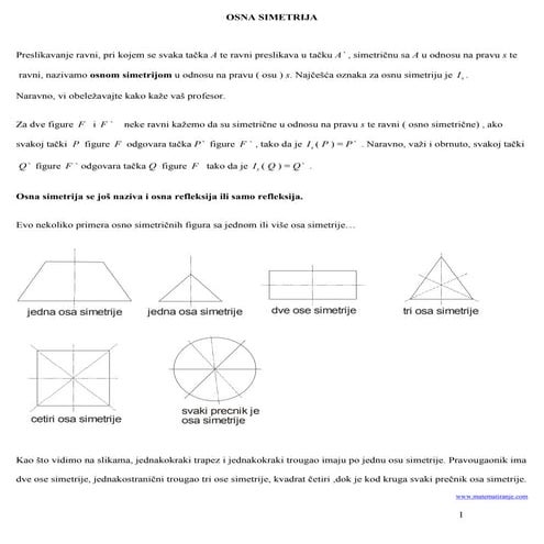 Osna simetrija | PDF