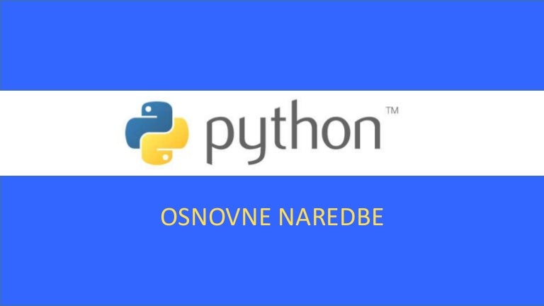 Osnove programiranja u Pythonu