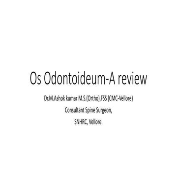 Os odontoideum | PPTX