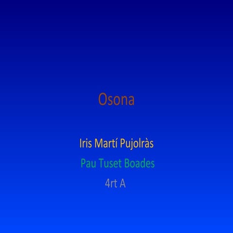 Osona | PPT