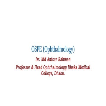 Ospe (objective structured practical examination) | PPT