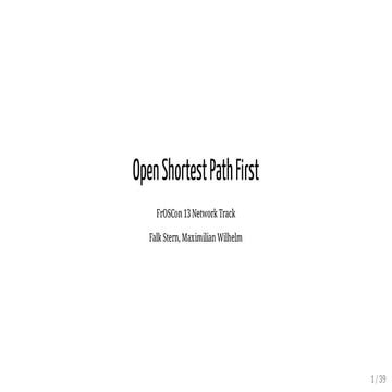 Dynamische Routingprotokolle Aufzucht Und Pflege Ospf Pdf