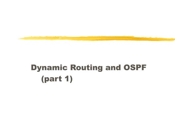Ospf Open Shortest Path First Protocol Full Details Ppt
