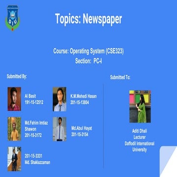 Importance of newspaper in our daily life | PPTX