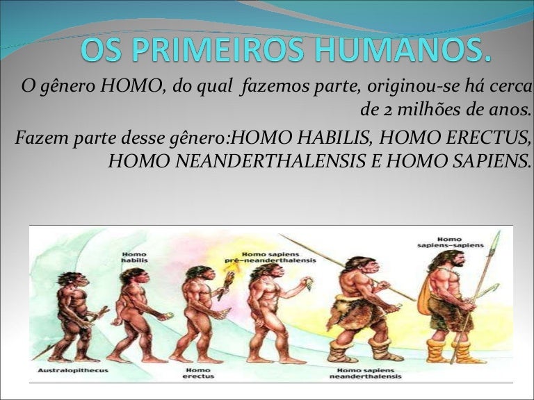 Os primeiros humanos aula 1º ano