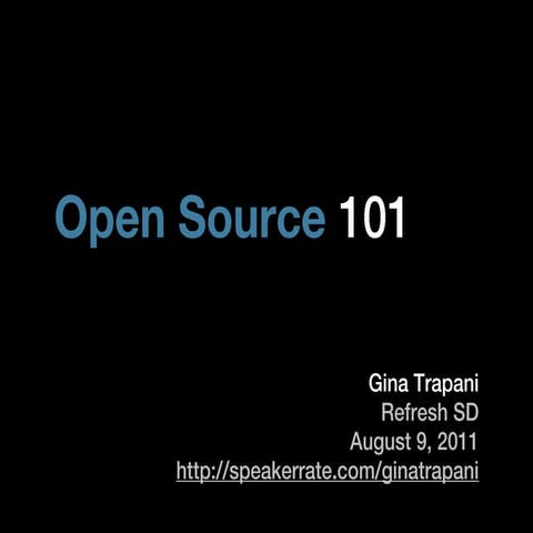 Open Source 101 | PPT