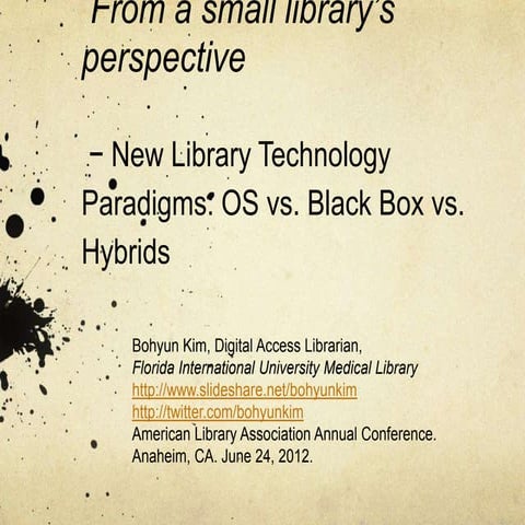 Technology And Libraries | PPT