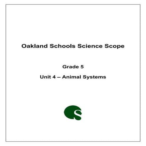 Os scope animal-systems-5 (1) | DOCX | Educational Assessment | Education