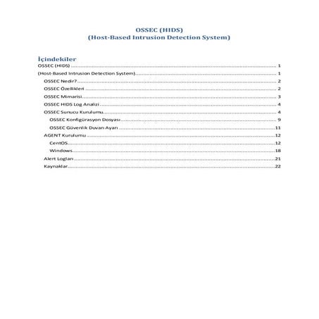 Ossec kurulumu | PDF