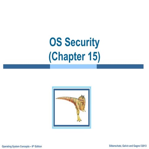 Operating system security Chapter 15(Security Slides) | PPT