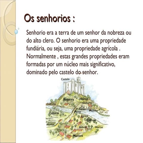 A vida num senhoria medieval | PPTX