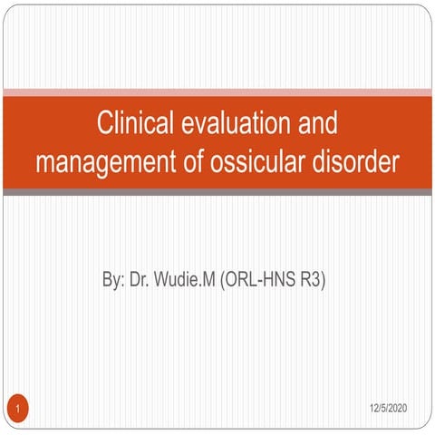 Ossicular disorder | PPT