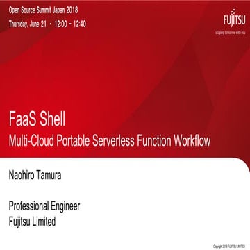 Faas Shell Multi Cloud Portable Serverless Function Workflow Pdf
