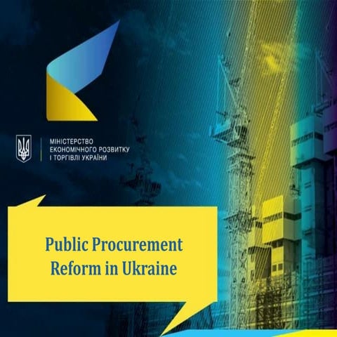 Public Procurement Reform in Ukraine | PPTX
