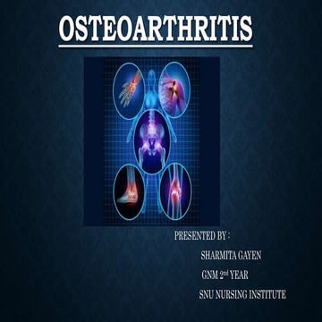 Osteoarthritis in Nursing studies | PPTX | Bone and Joint Conditions ...