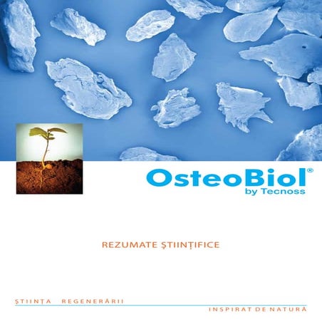 Rezumate stiintifice - Biomateriale OsteoBiol Tecnoss | PDF