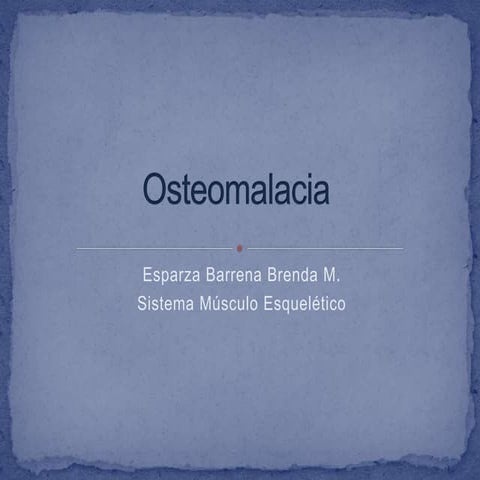 Osteomalacia | PPTX