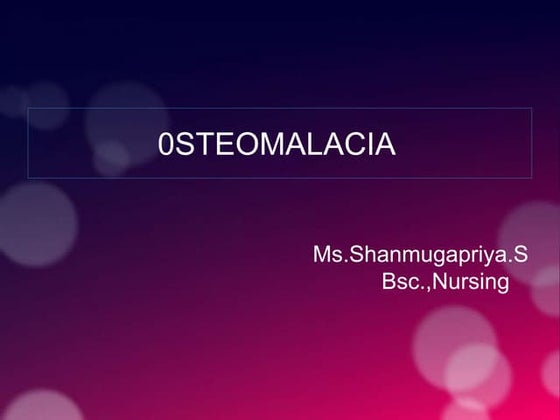 Osteomalacia | PPT