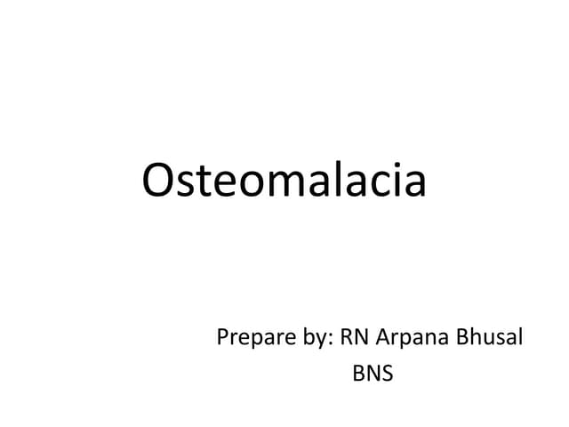 Osteomalacia | PPTX