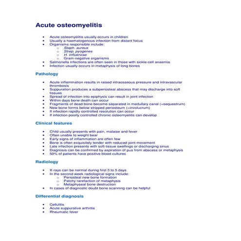 Osteomyelitis.pdf the details information | PDF