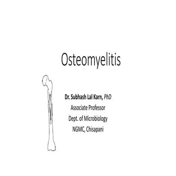 Osteomyelitis ppt for healthcare students | PPTX