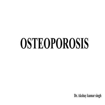 OSTEOPOROSIS definition, risk factors, etiology | PPTX