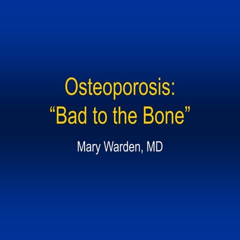 Osteoporosiswomenshealth6ppt