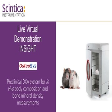 (June 9, 2021) Live Demonstration: iNSiGHT, DXA Imaging System For Body ...