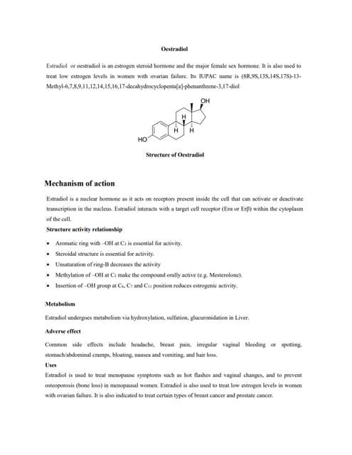 Oestradiol Sex Hormone Pdf