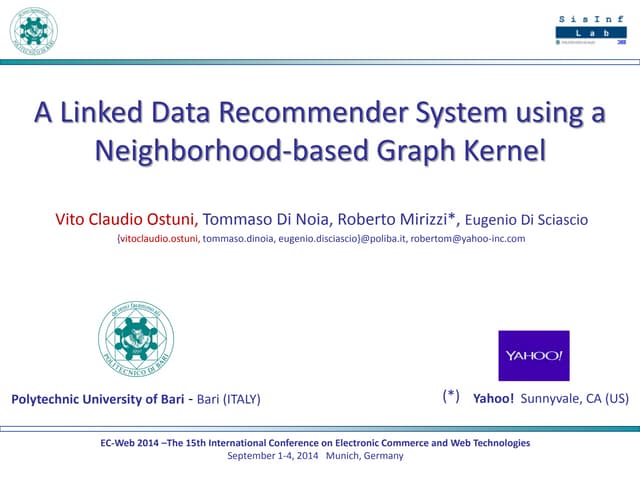 A Linked Data Recommender System using a Neighborhood-based Graph ... A Linked Data Recommender System using a Neighborhood-based Graph ...